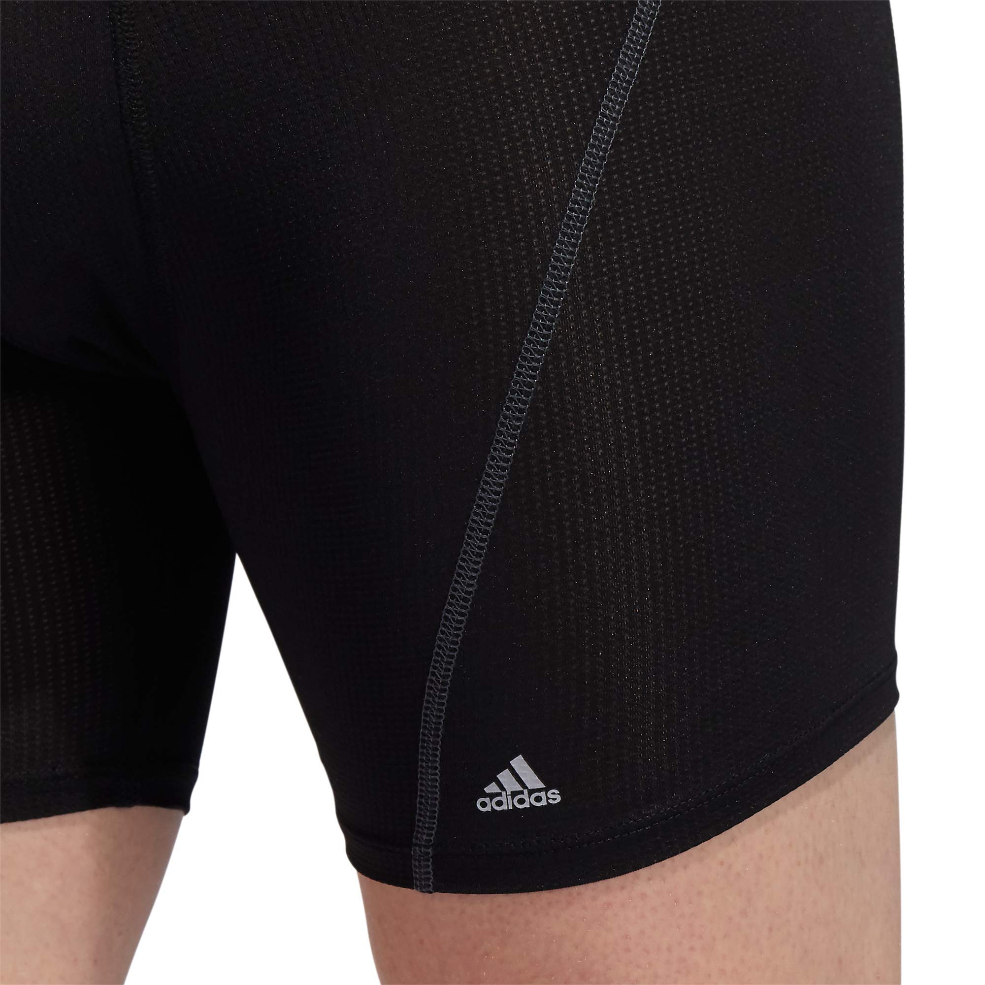 adidas Men's Sport Performance Mesh Boxer Brief Underwear (3-Pack), Black/Onix Grey/Black, X-Large