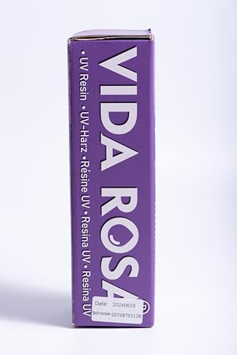 VidaRosa 500g UV Resin,Clear Hard Fastest Curing Epoxy Resin, Zero Yellowing Superb Transparency, Ultraviolet Solar Curing Resin Glue for Molds Jewelry Making Pendants Earrings Bracelets Crafts DIY