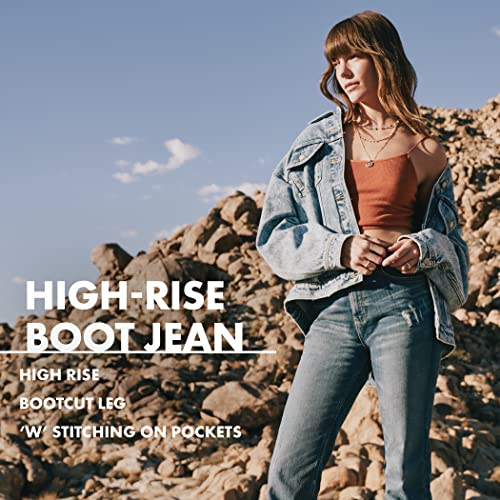 Wrangler womens High Rise Bold Boot Jeans, Stockton, 6W x 30L US