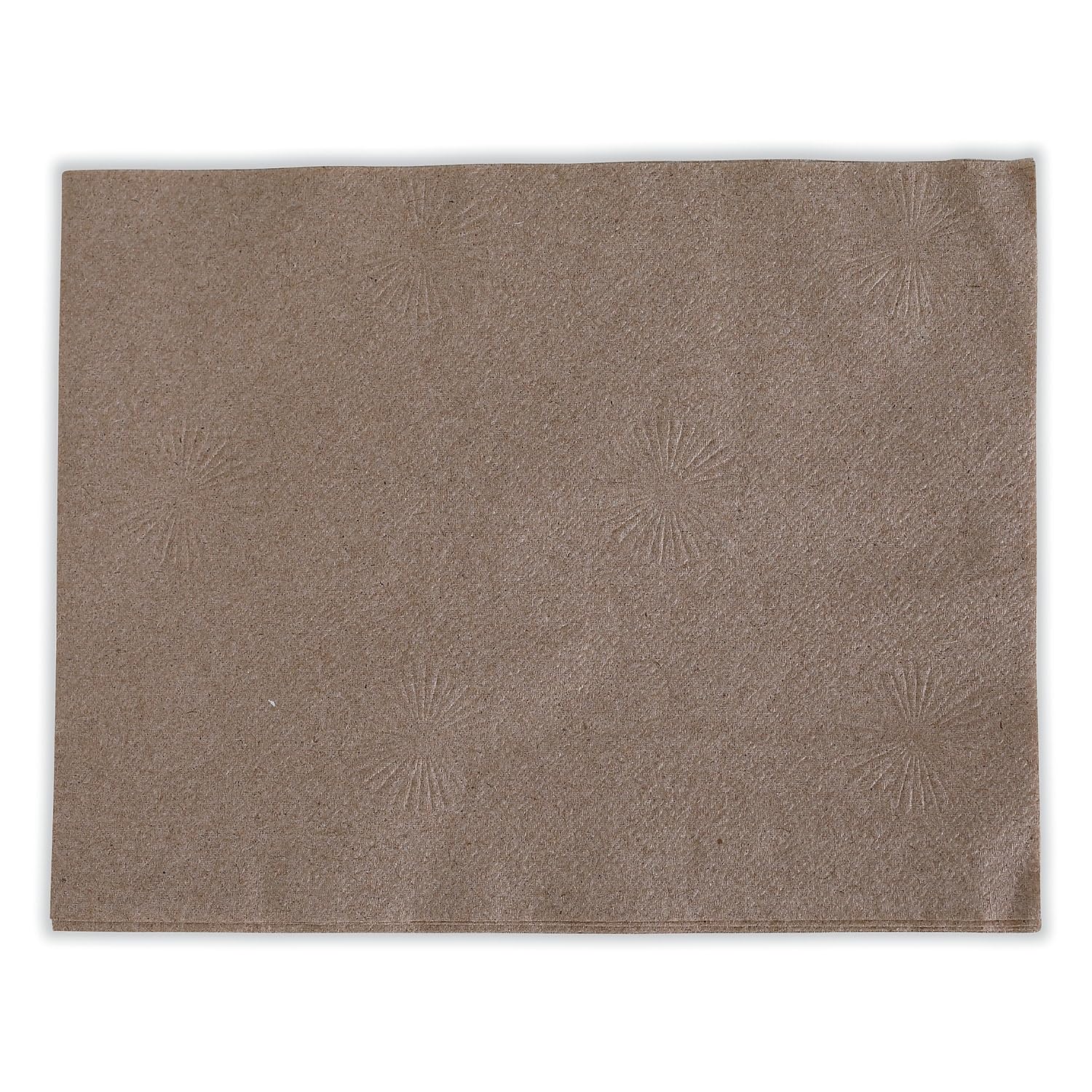 Boardwalk BWK8323K 13 in. x 10 in. 1-Ply 1/4-Fold Lunch Napkins - Kraft (500/Pack, 12 Packs/Carton)