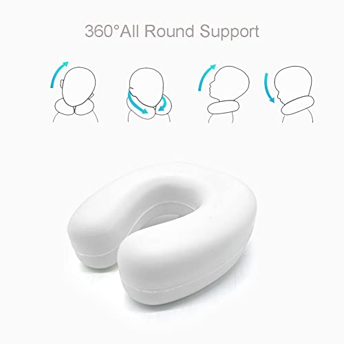 Gluck Plants Travel Pillow,Neck Pillow for Traveling U Shaped Memory Foam Green Portable Headrest Sleep Airplane Travel Neck Pillow for Flight,Car & Home,Office