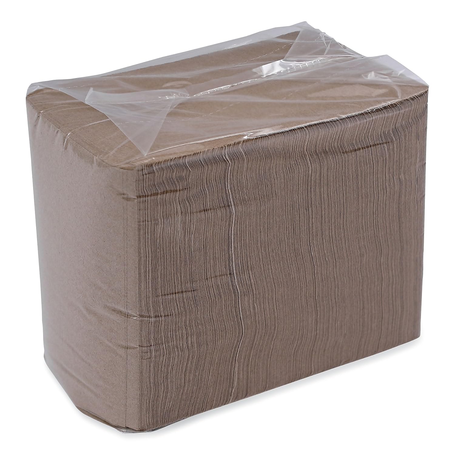 Boardwalk BWK8323K 13 in. x 10 in. 1-Ply 1/4-Fold Lunch Napkins - Kraft (500/Pack, 12 Packs/Carton)
