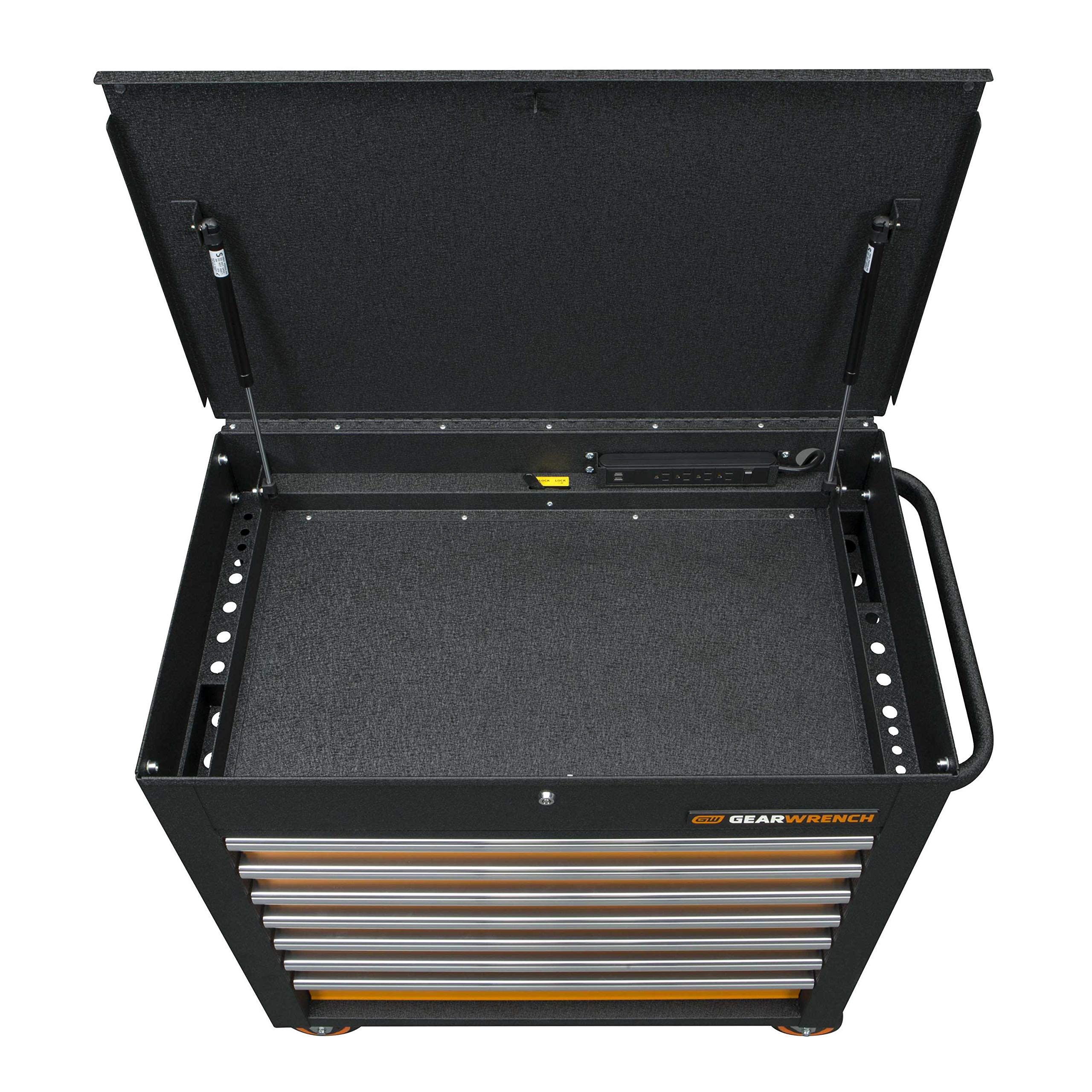 GEARWRENCH 35" 7 Drawer GSX Series Rolling Tool Cart with Tilt Top - 83246