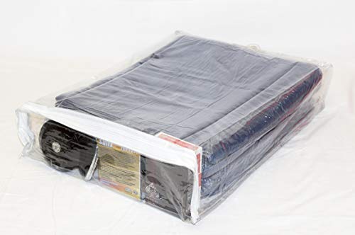 5-Pack Clear Vinyl Zippered Storage Bags 12 x 16 x 3 Inch with Hanger