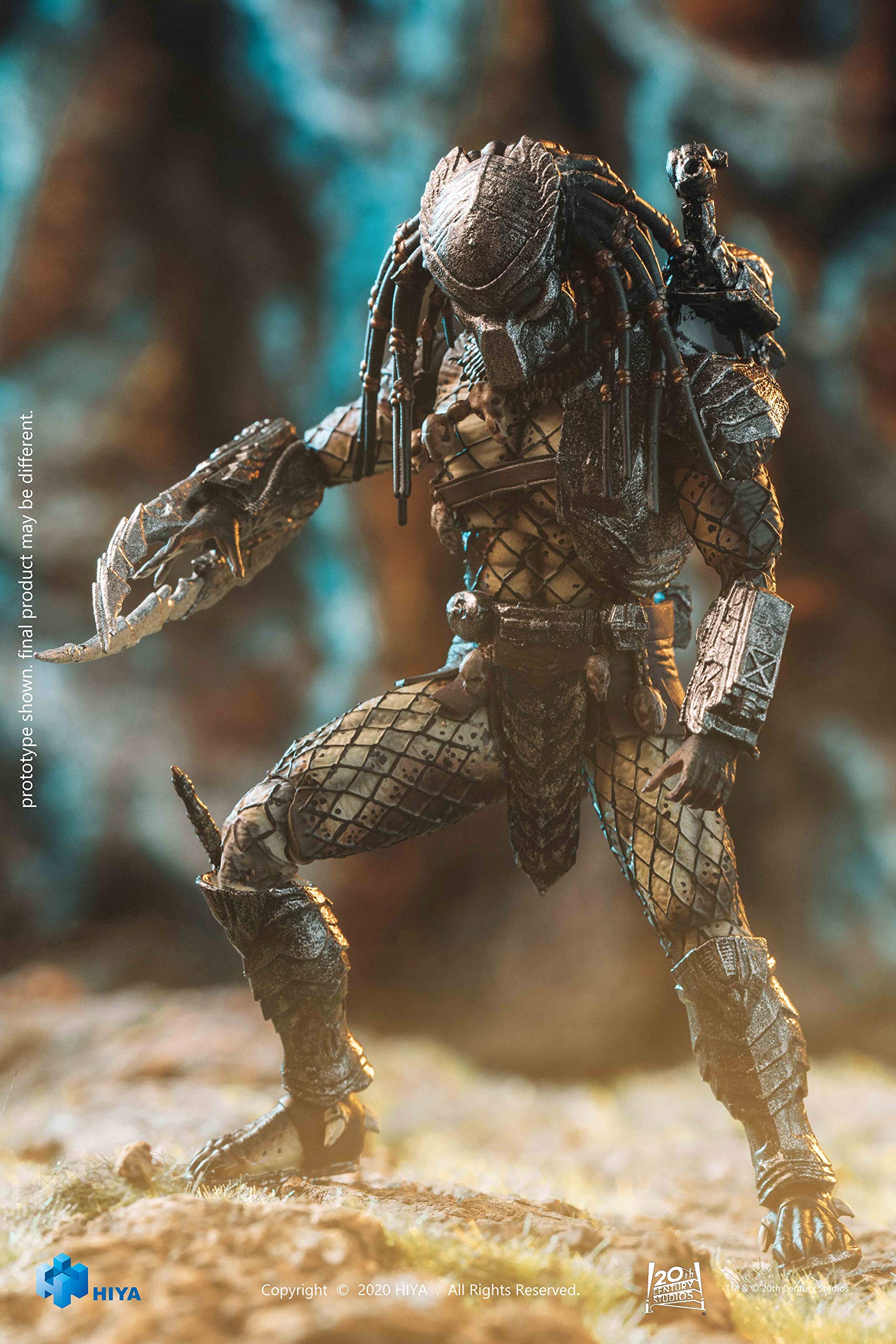 Hiya Toys Alien vs. Predator: Temple Guard Predator 1:18 Scale Action Figure, Multicolor