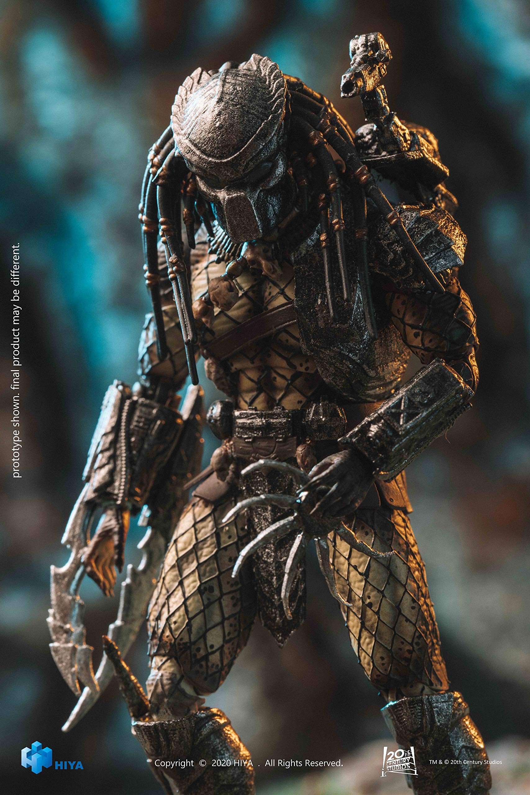 Hiya Toys Alien vs. Predator: Temple Guard Predator 1:18 Scale Action Figure, Multicolor