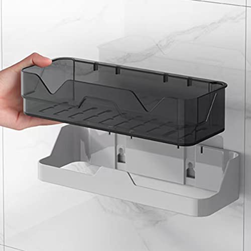 Anyuecoco Shower Caddy Bathroom Organizer,Self Adhesive Shower for Inside Shower,Bathroom,Kitchen,Toilet Wall Mounted Storage Shelves