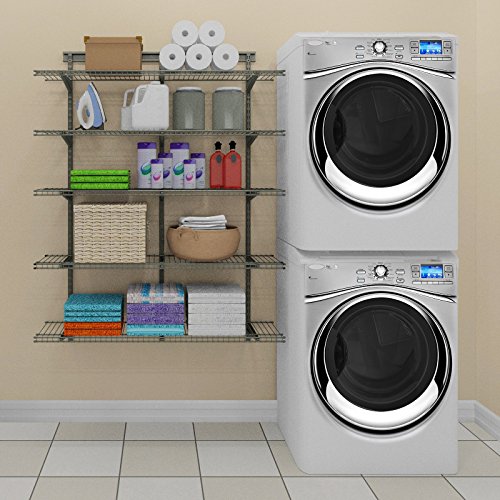 ClosetMaid ShelfTrack 2-Shelf Nickel Wire Shelving Unit