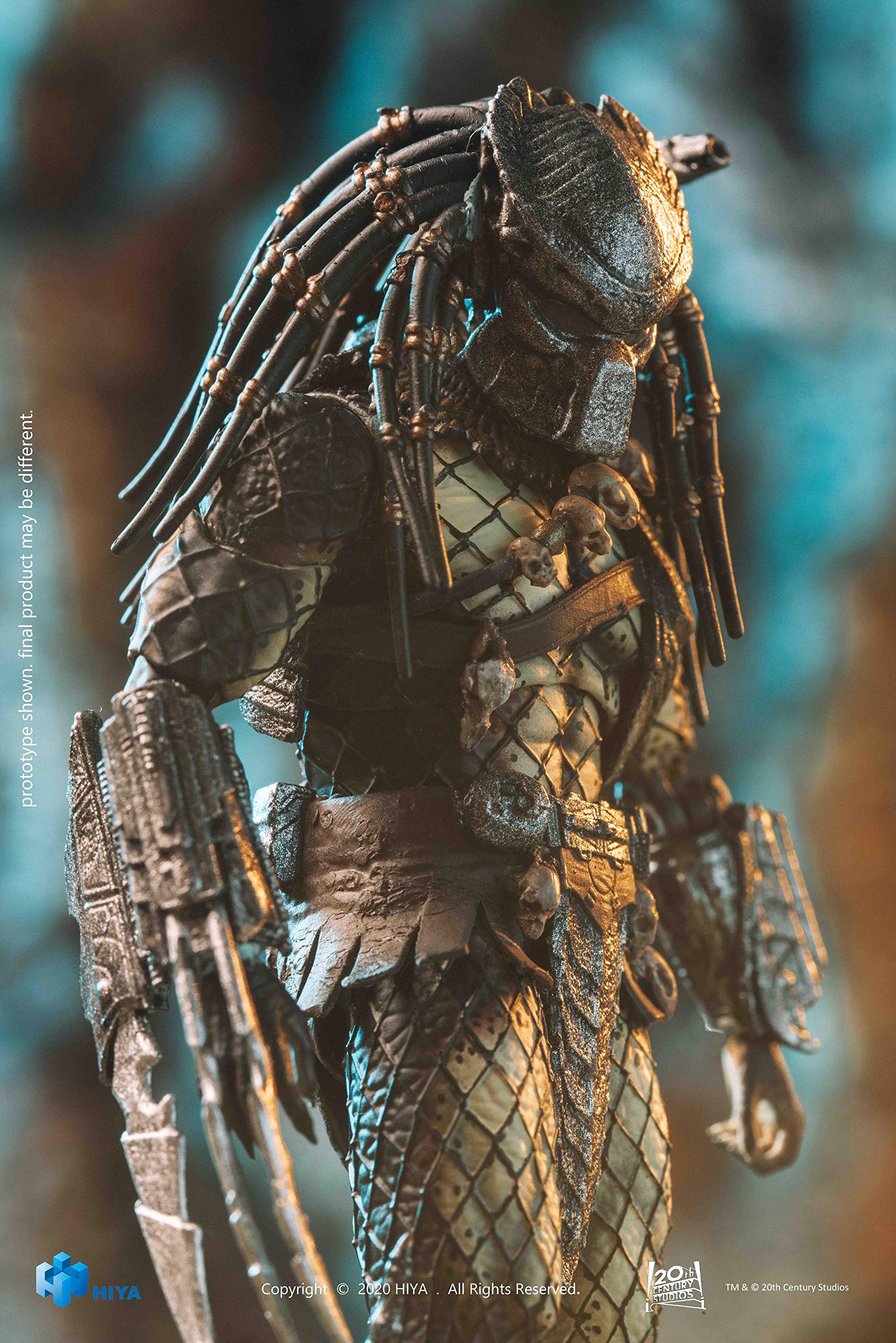 Hiya Toys Alien vs. Predator: Temple Guard Predator 1:18 Scale Action Figure, Multicolor