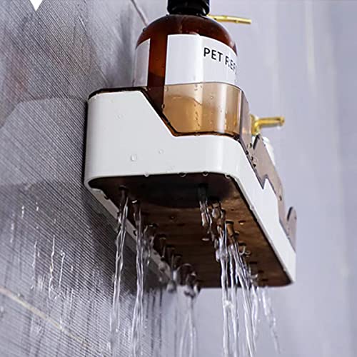 Anyuecoco Shower Caddy Bathroom Organizer,Self Adhesive Shower for Inside Shower,Bathroom,Kitchen,Toilet Wall Mounted Storage Shelves