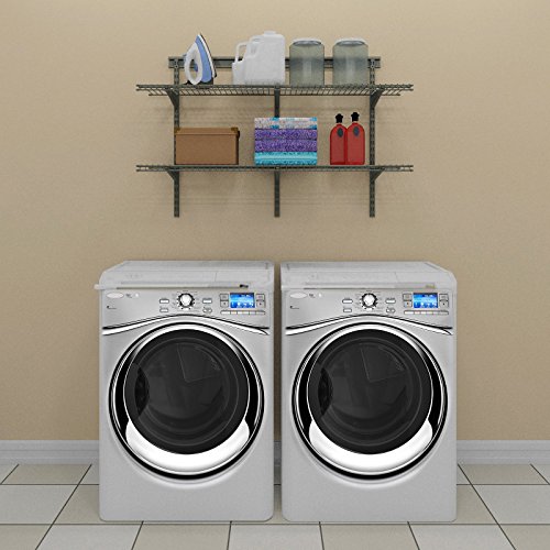 ClosetMaid ShelfTrack 2-Shelf Nickel Wire Shelving Unit