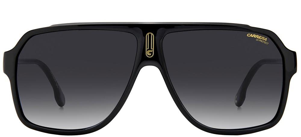 Carrera Men's 1030/S Rectangular Sunglasses, Black/Gray Shaded, 62mm, 11mm
