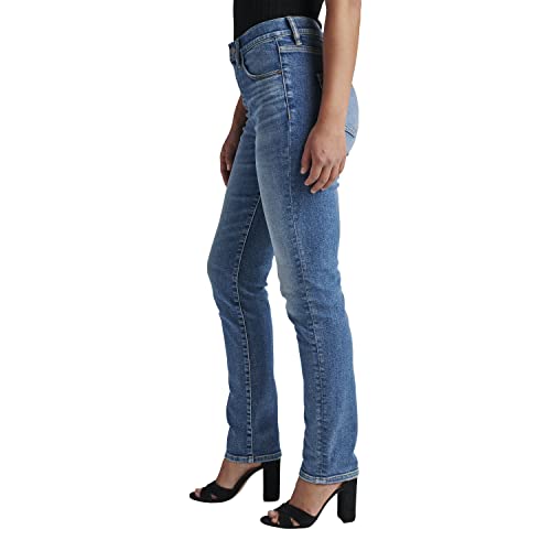 JAG Jeans Women's Valentina High Rise Straight Leg Pull-on Jeans-Legacy, Phoenix Blue, 0