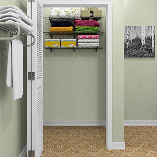 ClosetMaid ShelfTrack 2-Shelf Nickel Wire Shelving Unit
