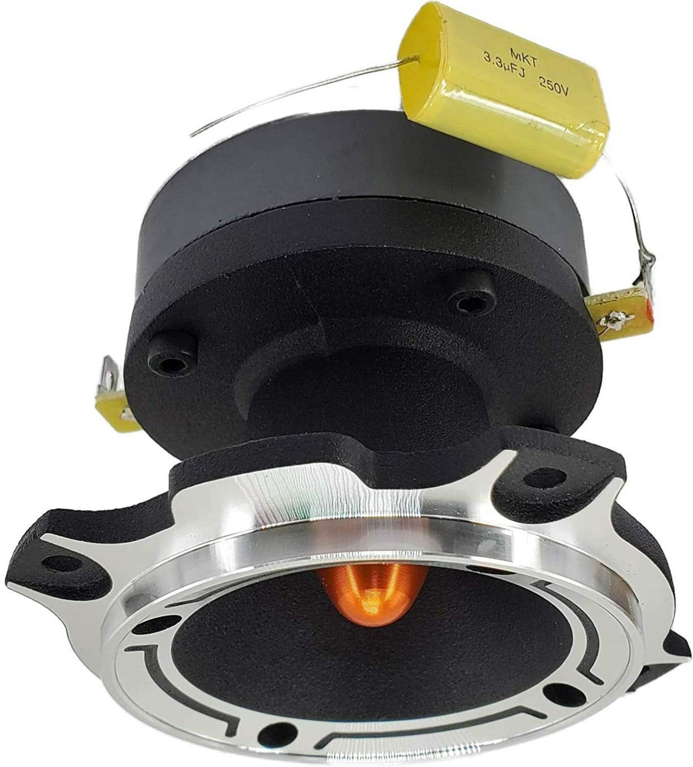 2X Gravity WZ40TW 2400 Watts Maximum Power Handling Warzone Series Heavy Duty Titanium Super Tweeter Loud Speaker 4-Ohms Aluminum Frame -2nd Gen