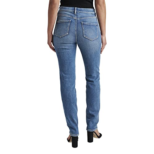 JAG Jeans Women's Valentina High Rise Straight Leg Pull-on Jeans-Legacy, Phoenix Blue, 0