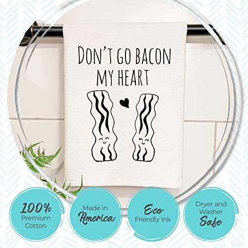 Moonlight Makers Waffle Hand Towel, Classic Weave Design, Ultra Absorbent Dish Cloth, Bathroom/Kitchen Hand Towel, Soft Cotton, Home Decor (Mountains Are Calling)