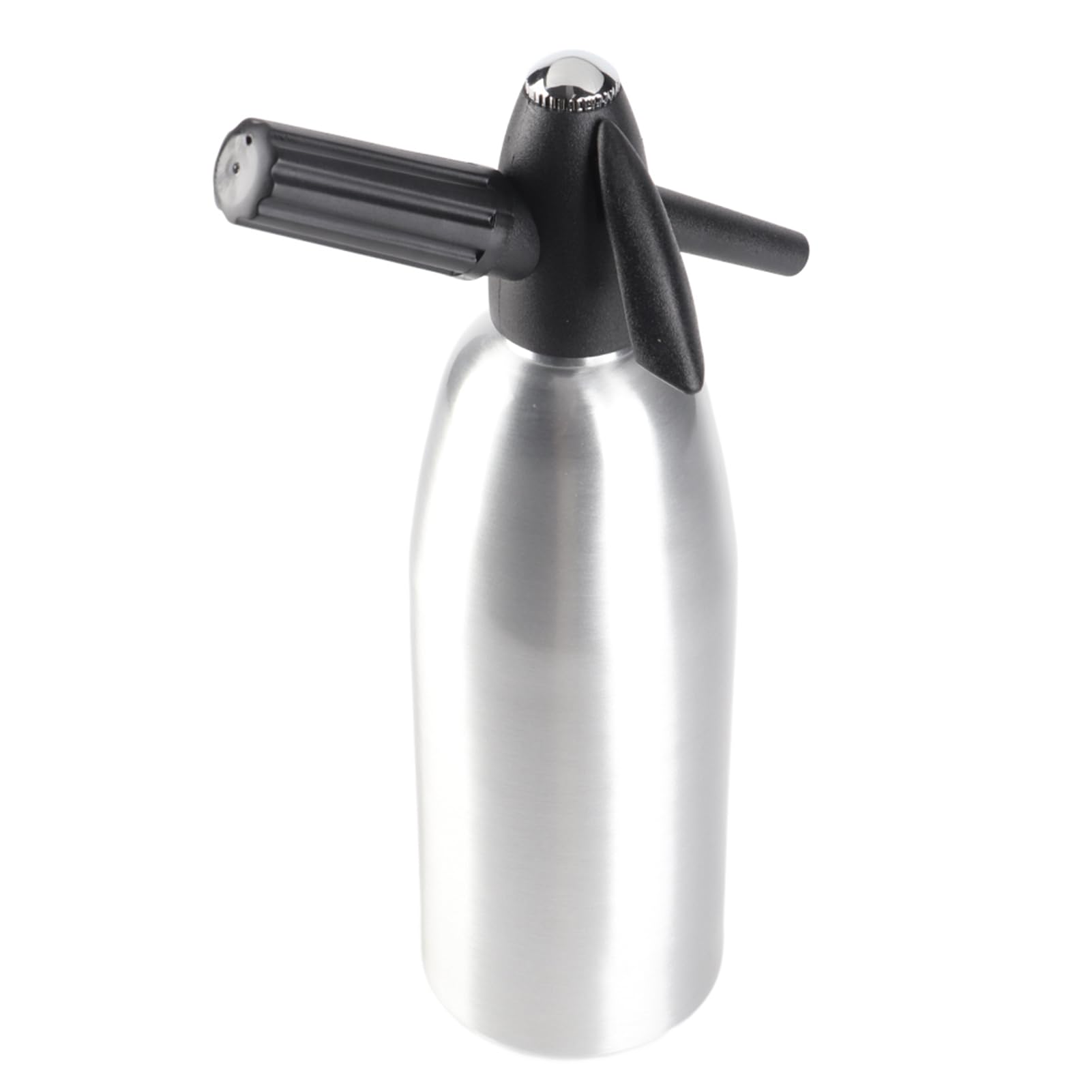 1 Liter Soda Maker,Home Soda Water Siphon Alloy Soda Sparkling Water Maker Fizzy Soda Machine for Fresh Soda Water, Cocktails, Hard Seltzers(Silver)