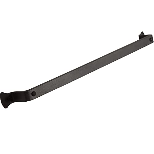 RTZEN Farmhouse Towel Rack for Bathroom - Handcrafted Wrought Iron Kitchen Towel Bar Straight Wall Mount Rod - Matte Black Towel Hanger for Home or Office - 17" Rack Fits 14" Towels (Medium)