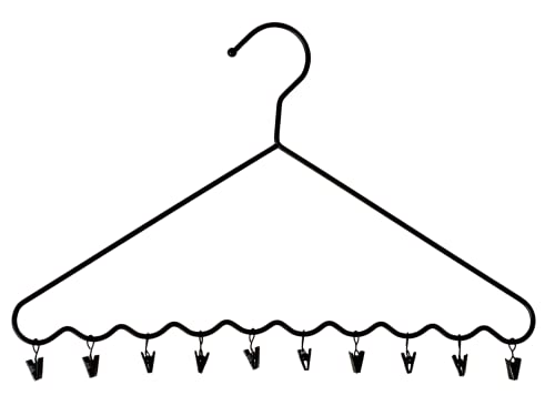 Dr. Organizer, Cap, Hat, Glove, Scarf, and Accessory Closet Organizer Hanger, Black Steel, USA Patented – 1 Pack