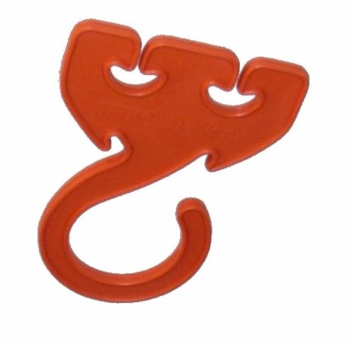 Tupperware Gadget "Hang It All" Mini Hanger - Burnt Orange