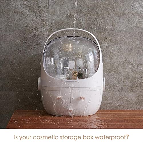 Countertop Cosmetic Box, Countertop Cosmetic Box,Plastic Makeup Storage Box Large Make Up Container Bathroom Storage Case Desktop Sundry