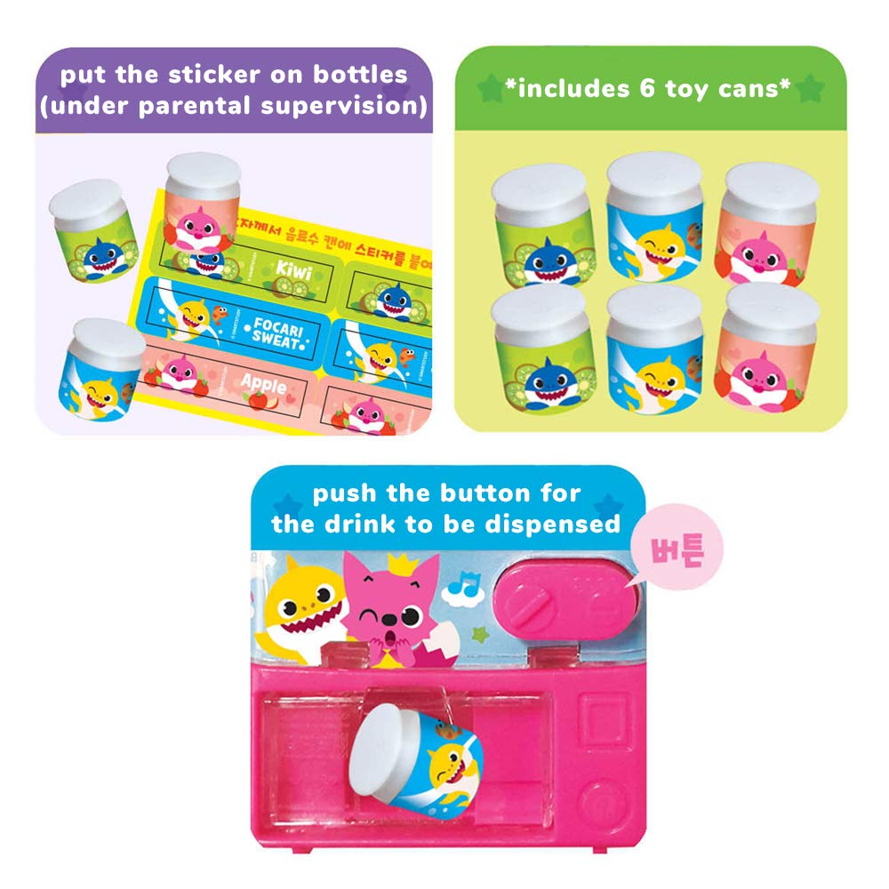 [Random] Kids Baby Cute Shark Family Mini Drink Vending Machine Toy