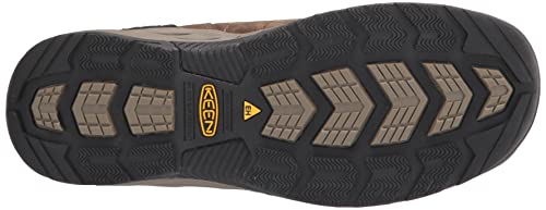 KEEN Utility Men's Flint 2 Mid Height Soft Toe Waterproof Non Slip Work Boots, Black Olive/Brindle, 14 Wide
