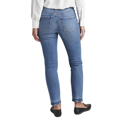 JAG Jeans Women's Stella High Rise Straight Leg Jeans-Legacy, Atlanta Blue, 14