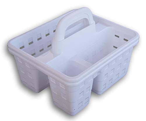 Craft Supply Small Utility Shower Caddy Tote - White - 2 Pack