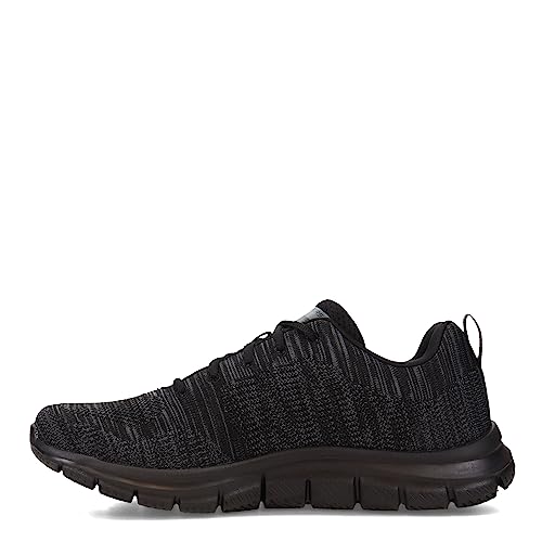 Skechers Men's Track Front Runner Lace-up Sneaker Oxford, Black/Black, 14