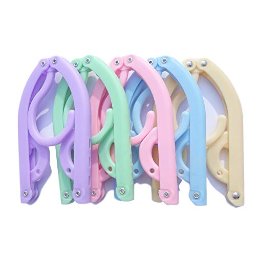 10 Pcs Travel Hangers Foldable Clothes Hangers Portable Travel Accessories Space Saving for Travel & Home Use