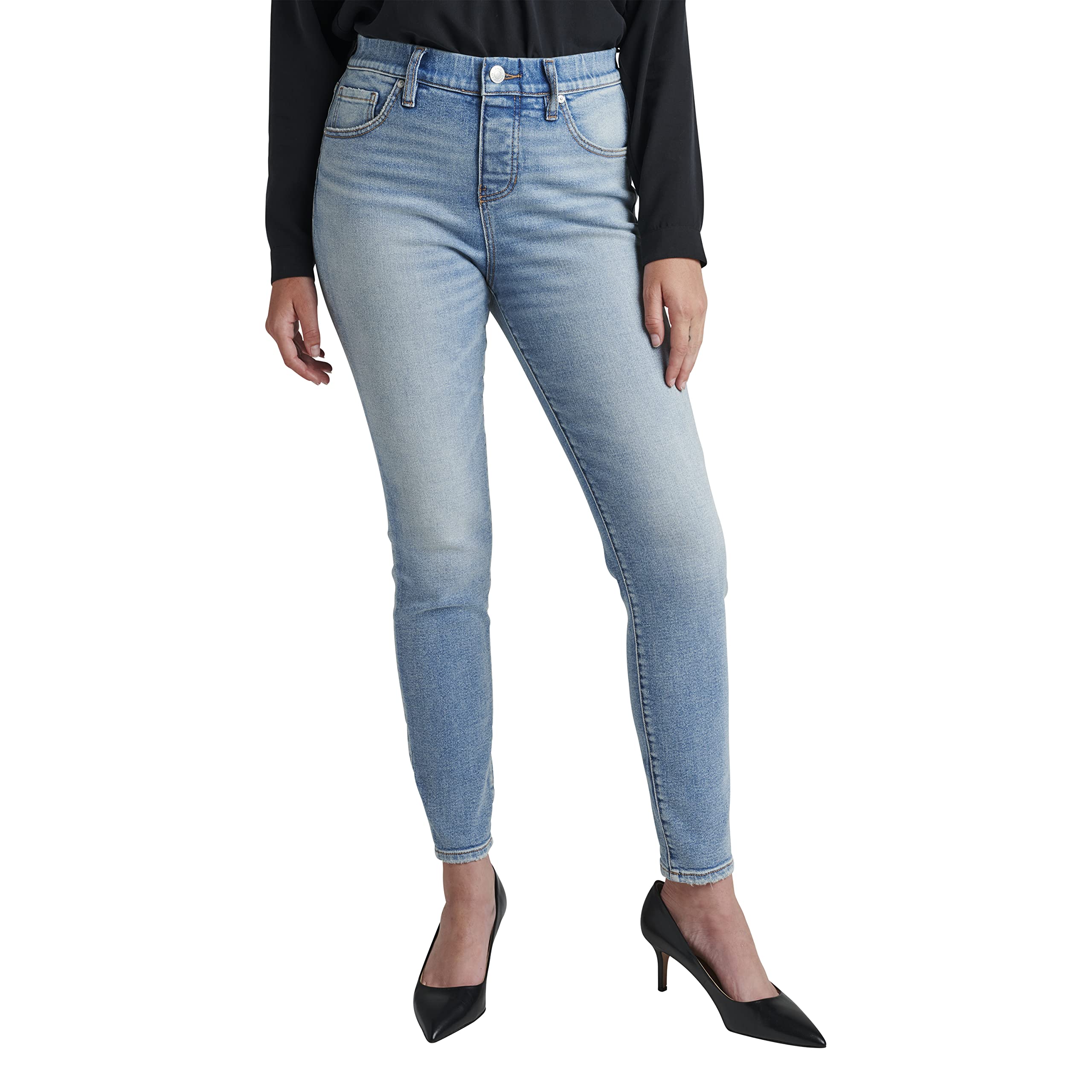 JAG Jeans Women's Valentina High Rise Skinny Pull-on Jeans-Legacy, Los Angeles, 4