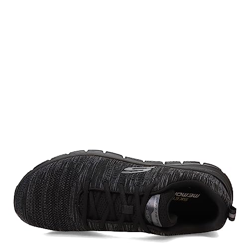 Skechers Men's Track Front Runner Lace-up Sneaker Oxford, Black/Black, 14