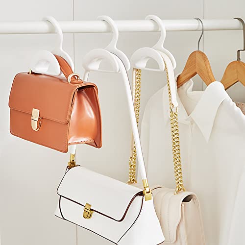HOMEGYMFREE 4 Pack Handbag Hanger, Purse Hanger Hook Bag Rack Holder Handbag Tote Bag Closet Organizer Storage