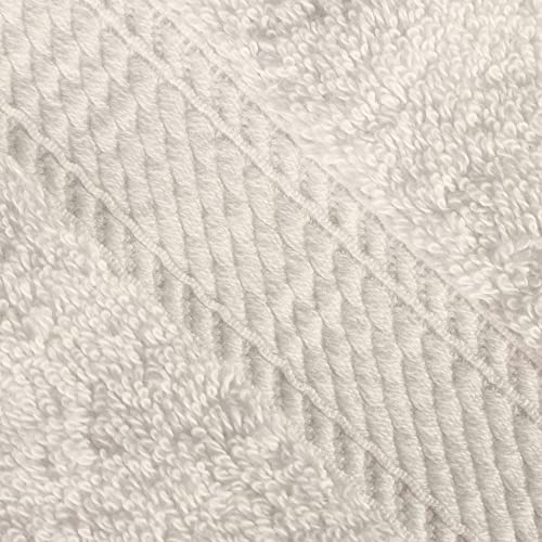 SUPERIOR Solid Egyptian Cotton Face Towel Set, 13" x 13", Cream, 6-Pieces