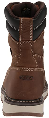 KEEN Utility Men's Cincinnati 8" Waterproof Composite Toe Wedge Work Boots, Belgian/Sandshell, Numeric_11 Wide