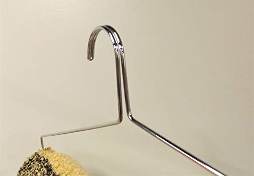 NAHANCO SBD22 22" Chrome-Plated Bedspread and Drapery Hanger (Pack of 12),Silver