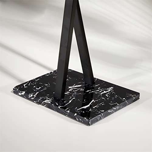 TJLSS Floor Towel Rack Stainless Steel Black Bathtub Rack Creative Bathroom Bathrobe Rack Towel Bar Bath Towel Rack