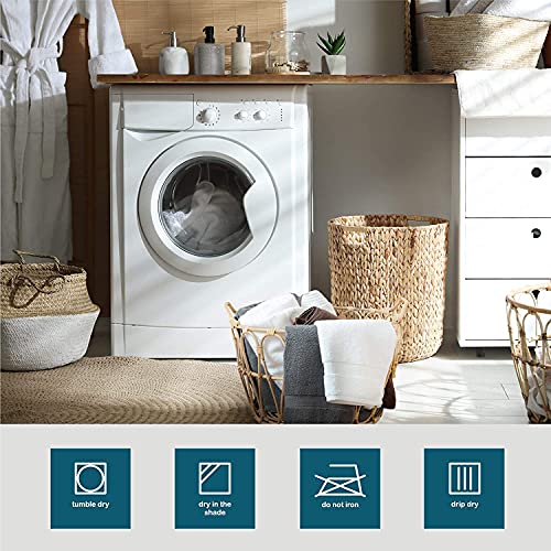 Simpli-Magic 79405 Bath Towels, 25βx50β, Gray, 6 Pack
