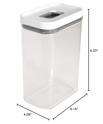 Copco Food and Organization Storage Container with Airtight Lid, 2.74-Quart, Clear