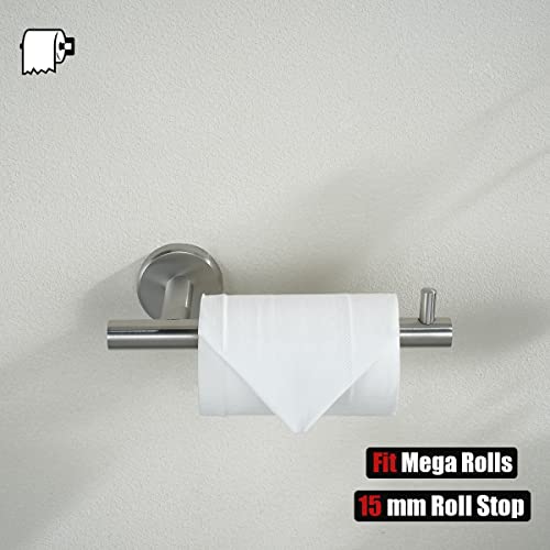 JQK Bathroom Hardware Set, 5-Piece Bath Towel Bar Accessory Set Brushed Steel Towel Rack Holder Wall Mount, BAS105-BN