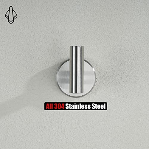 JQK Bathroom Hardware Set, 5-Piece Bath Towel Bar Accessory Set Brushed Steel Towel Rack Holder Wall Mount, BAS105-BN