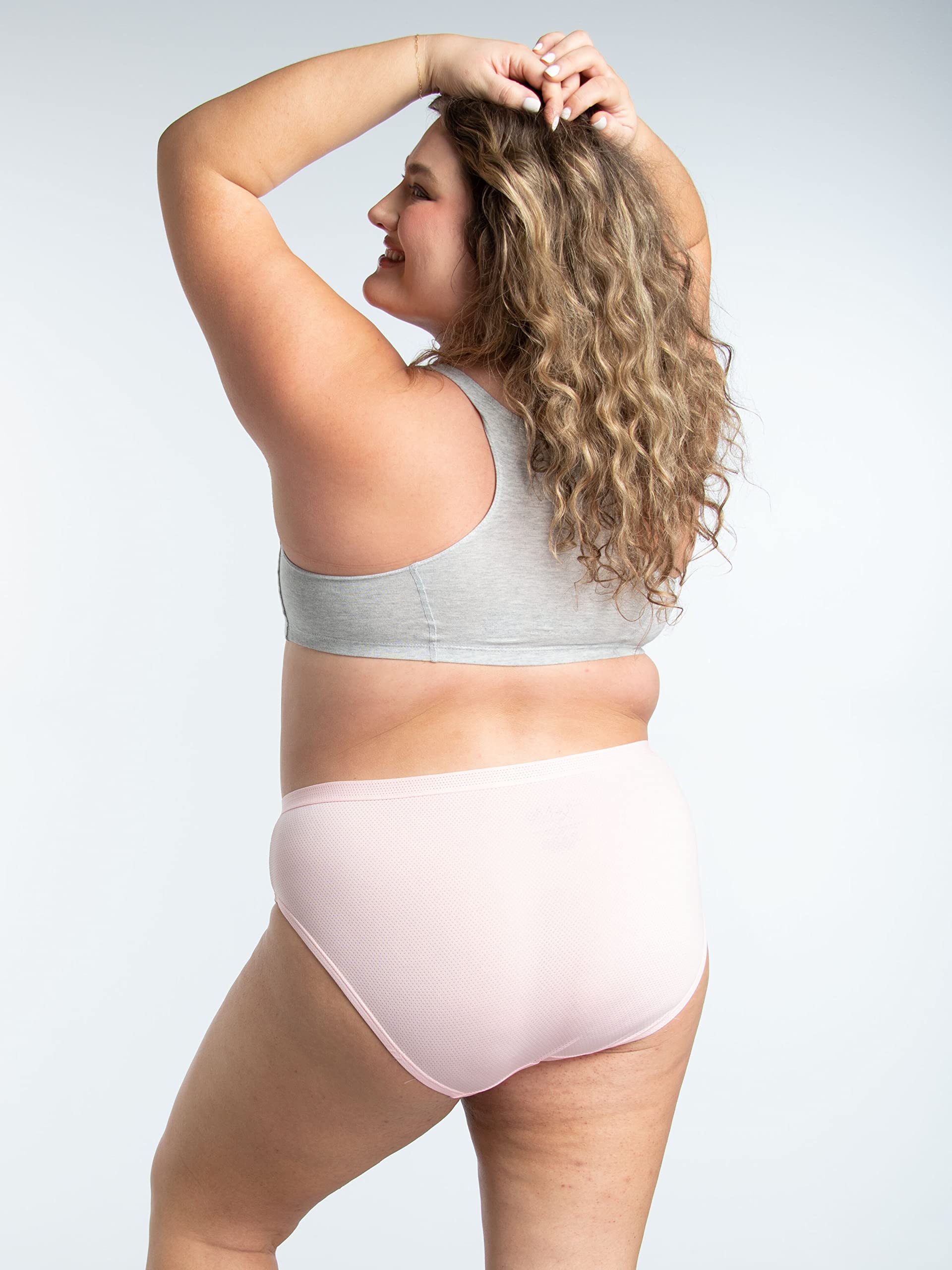 Fruit of the Loom Women's Size Underwear, Designed to Fit Your Curves, Hi Cut-Breathable Micro Mesh-Assorted, 13 Plus