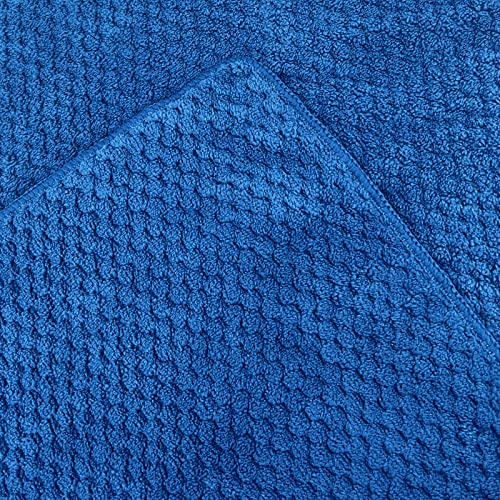 YTYC Towels,39x78 Inch Oversized Bath Sheets Towels for Adults Luxury Bath Towels Extra Large Sets for Bathroom Super Soft Highly Absorbent Microfiber Shower Towels 80% Polyester (Blue,6 Piece)