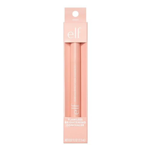 e.l.f. Flawless Brightening Concealer, Illuminating & Highlighting Face Makeup, Conceals Dark Under Eye Circles, Light 23 C, 0.07 Fl Oz