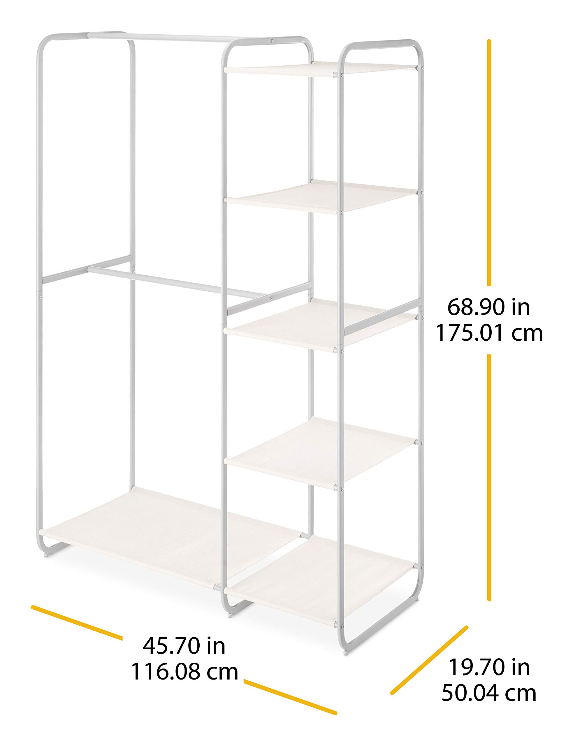 Whitmor White Double Rod Closet