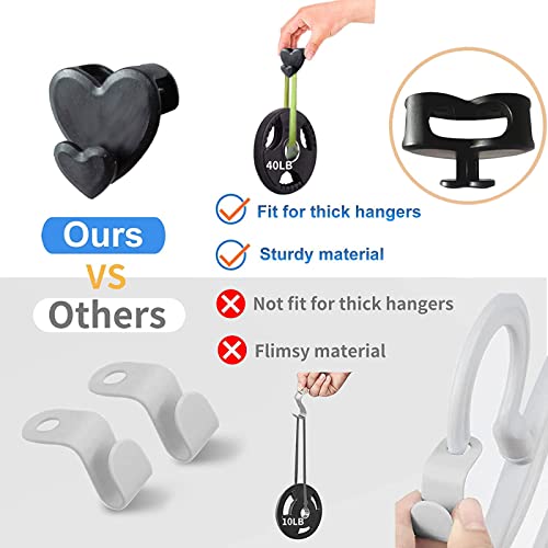 Clothes Hanger Connector Hooks,Hangers AS SEEN ON TV,Closet Organizers and Storage,Hanger Extender Clips,Heavy Duty Cascading Clothes Hanger Hooks (Heart Shape)