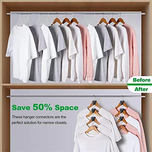 Clothes Hanger Connector Hooks,Hangers AS SEEN ON TV,Closet Organizers and Storage,Hanger Extender Clips,Heavy Duty Cascading Clothes Hanger Hooks (Heart Shape)
