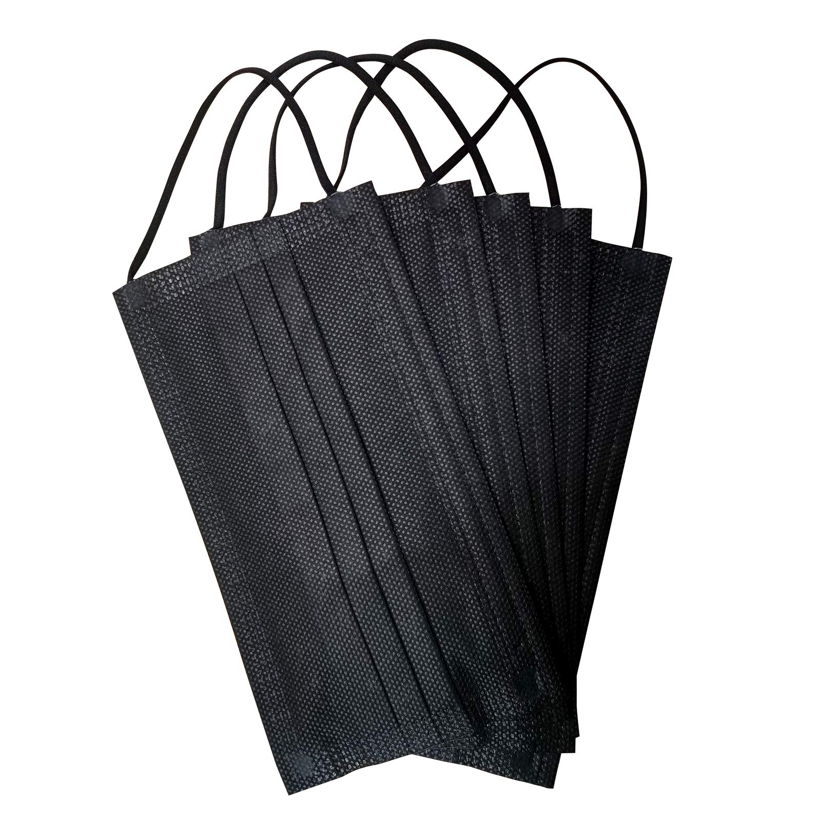 Surgipack MFCRERO Black Disposable Protective Mask - Pack of 50, Earloops & Adjustable for Daily Use - Non-Woven Face Masks from Healthy Supplies